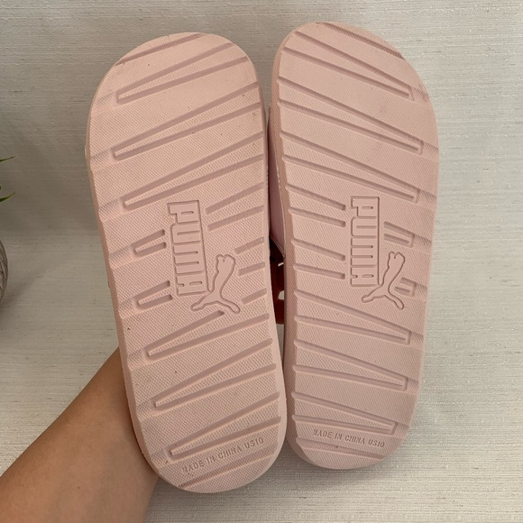 Puma | Shoes | New Puma Soft Pink Rubber Sport Comfort Slides Womans ...